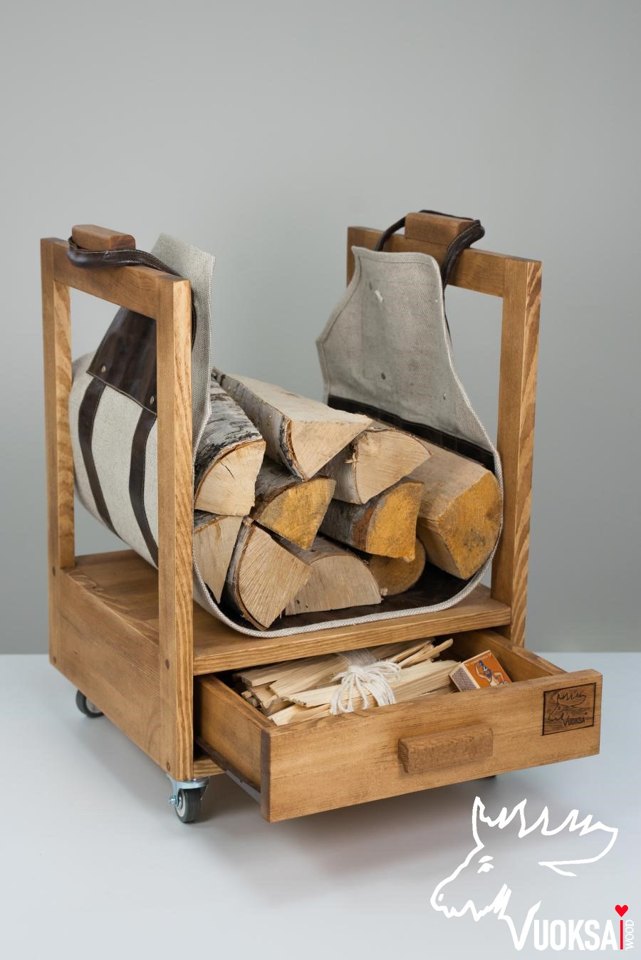 Домашние дровницы для камина купить на официальном сайте Vuoksa-Wood